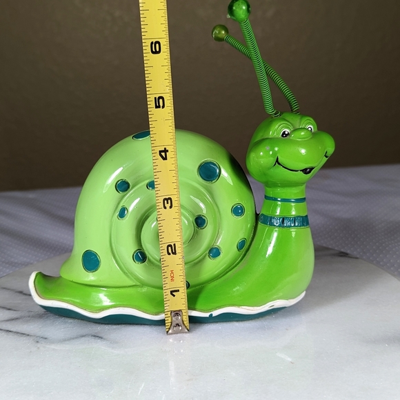 Unbranded | Accents | Vintage Anthropomorphic Snail Figurine Green ...